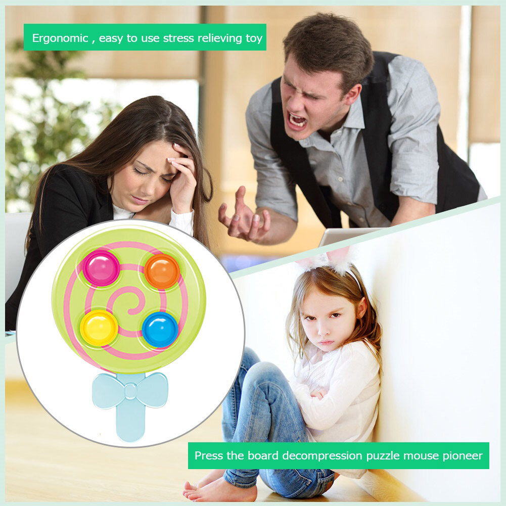 Candy Dimple ของเล่นฟองสบู่เด็กปลายนิ้ว Sensory บรรเทาความเครียดของเล่น ...