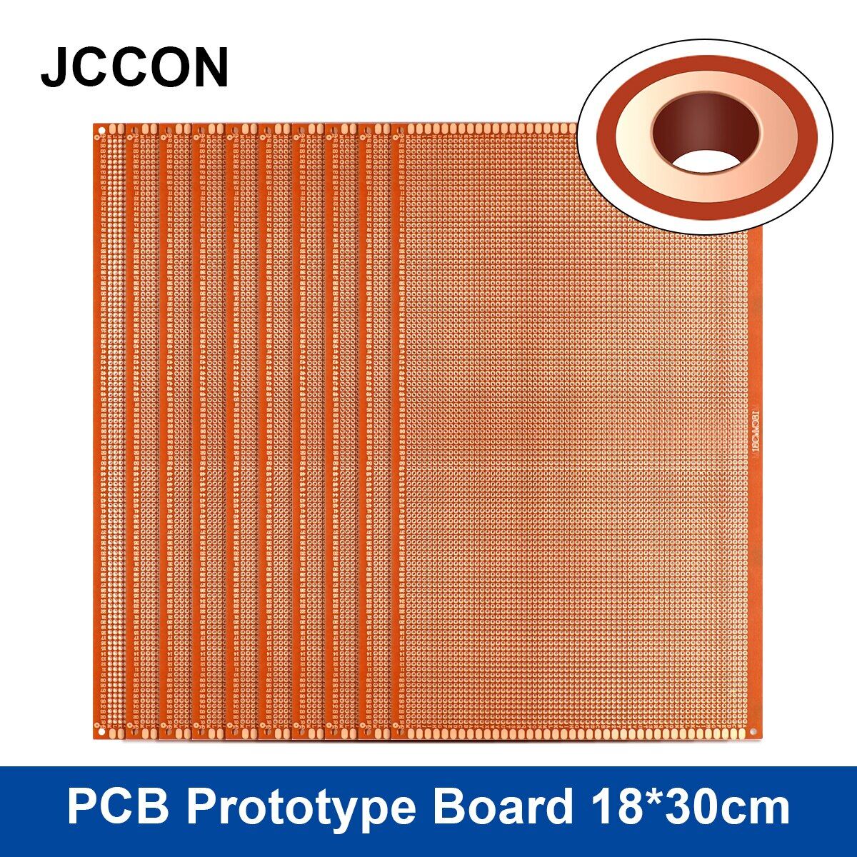 10Pcs PCB Prototype Board 18x30 cm Circuit Protoboard Universal DIY ...