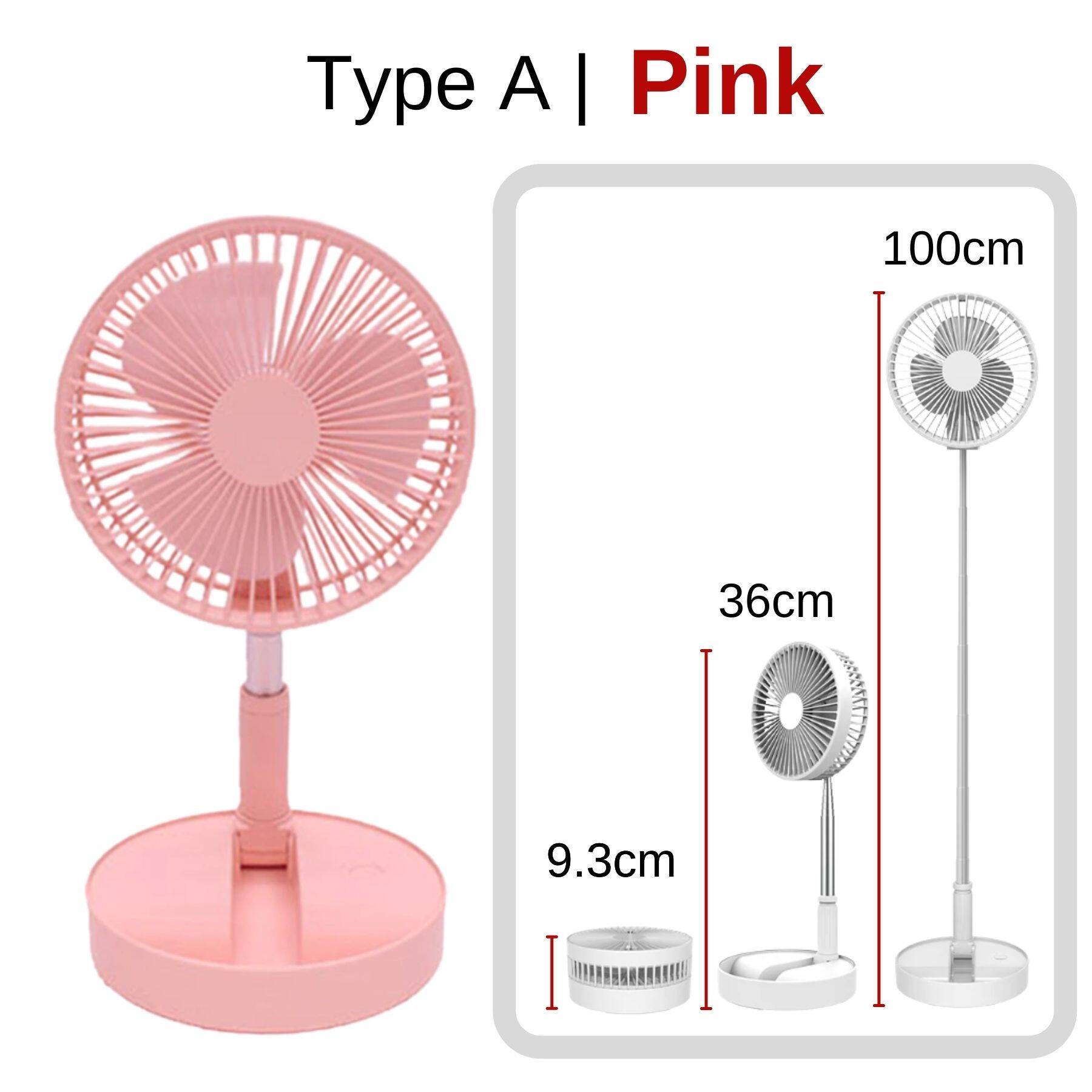 NEW 3 Speed USB Mini Portable Fan Floor Standing Foldable Rechargeable ...