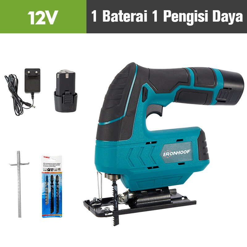 IRONHOOF Electric Jig Saw Cordless Mesin Potong Kayu High Speed Jigsaw ...