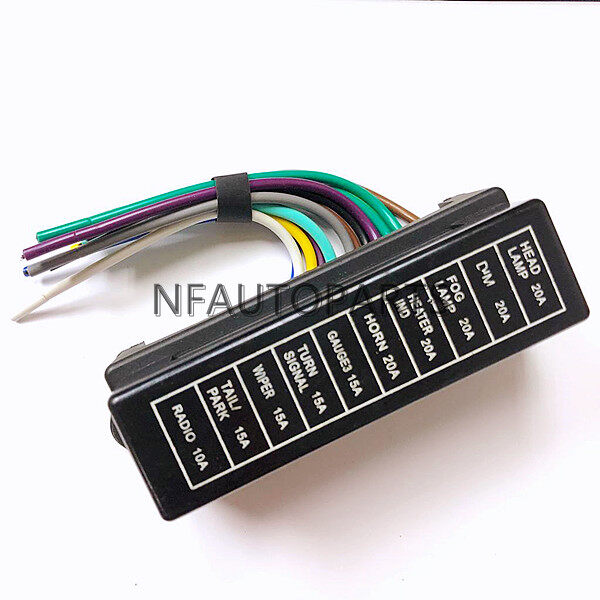 10 Way Plug Fuse Holder With Wire Block Box | Lazada