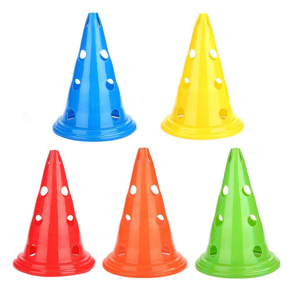 5Pcs Training Cones Child Basketball Football Conical Obstacle Barrel ...