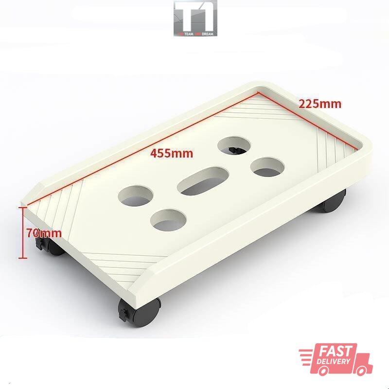 T-One MY 360 Rotating Computer Case Holder CPU Stand PC Base Trolley ...