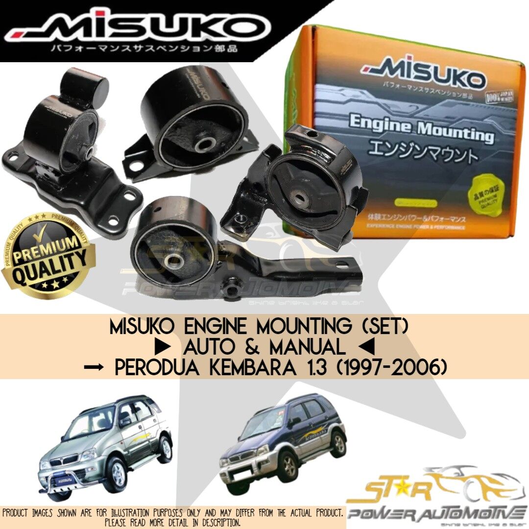MISUKO Perodua Kembara 1.3 Manual & Auto Premium Engine Mounting Set ...
