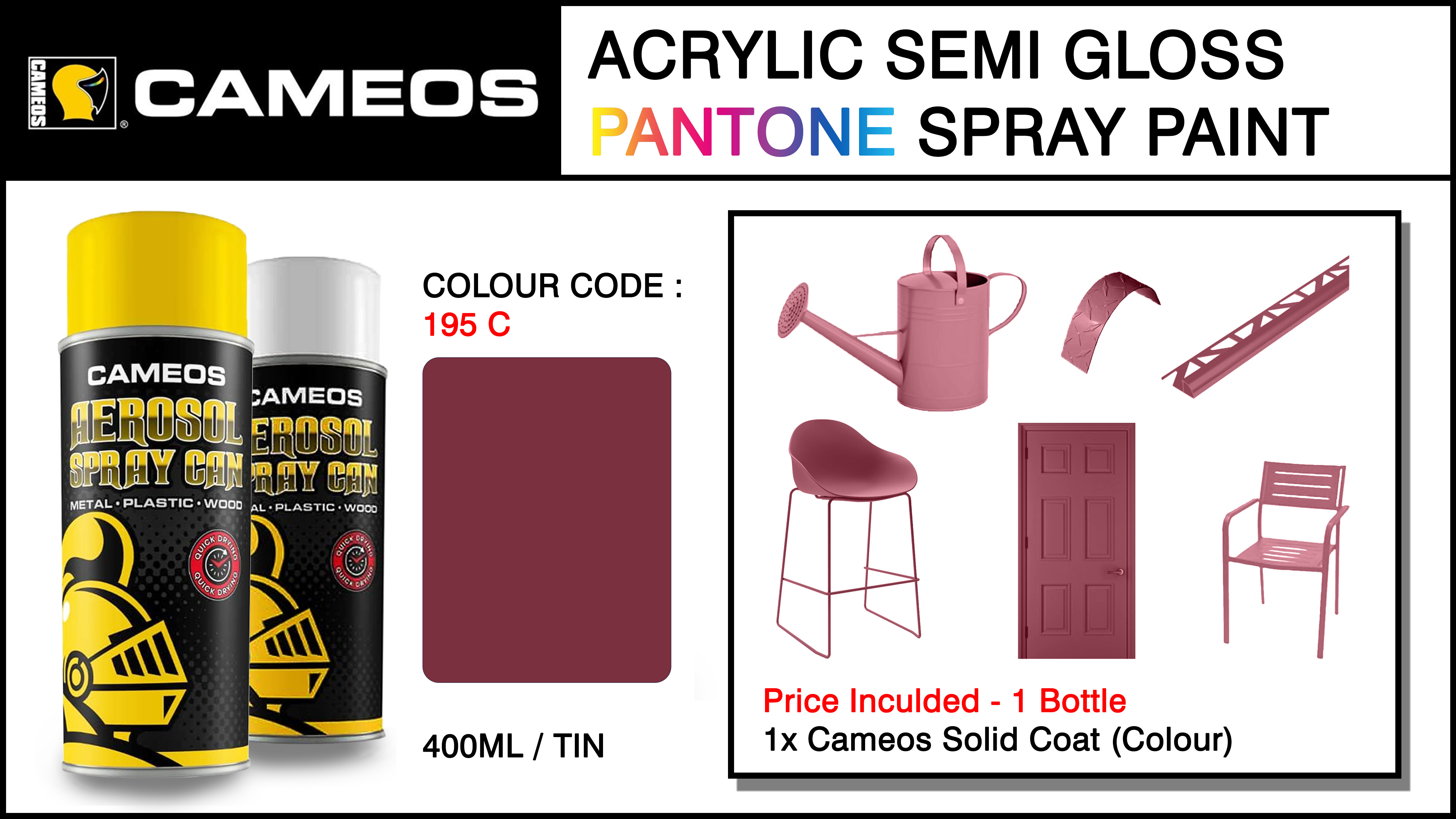 PANTONE Color P14 - Aerosol Spray Paint - CAMEOS 400ML/Bottle | Lazada