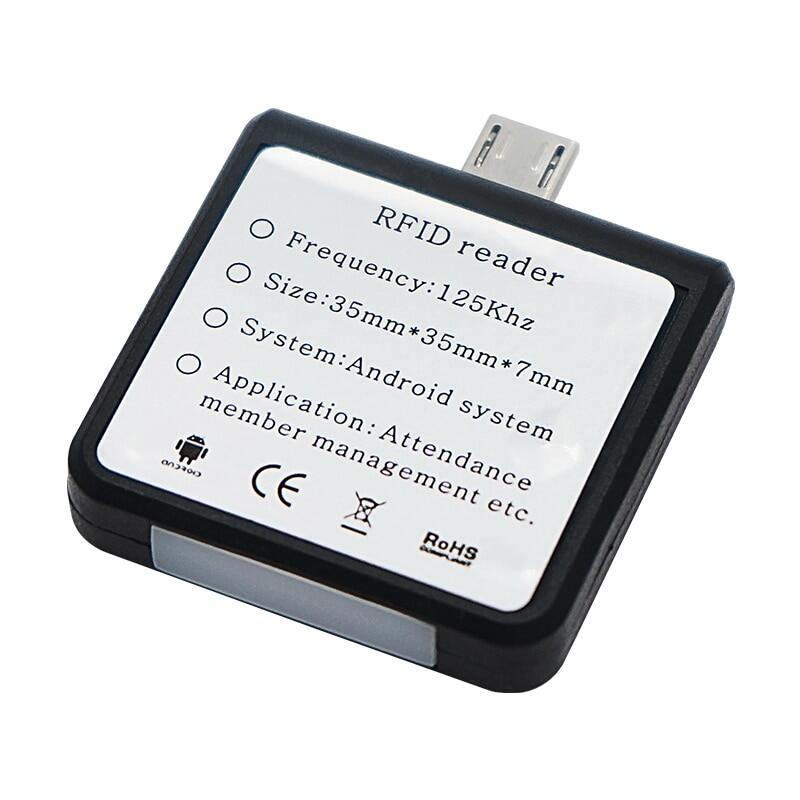 Mini RFID Reader Mobile Phone EM4100 TK4100 ID Card Reader for Android ...