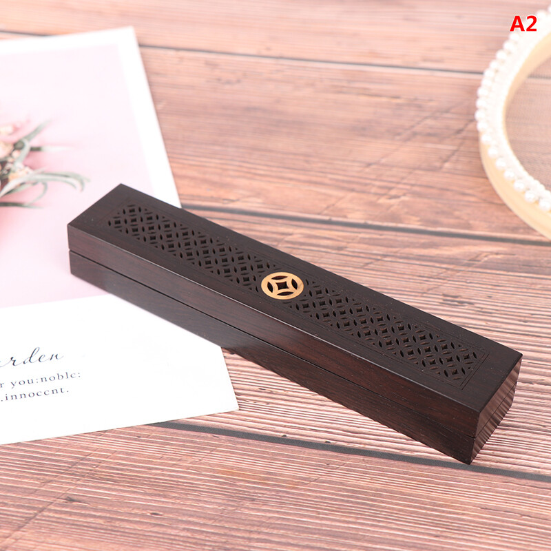 Creative Handmade Hollow Sandalwood Lying Box Wood Joss Stick Incense ...
