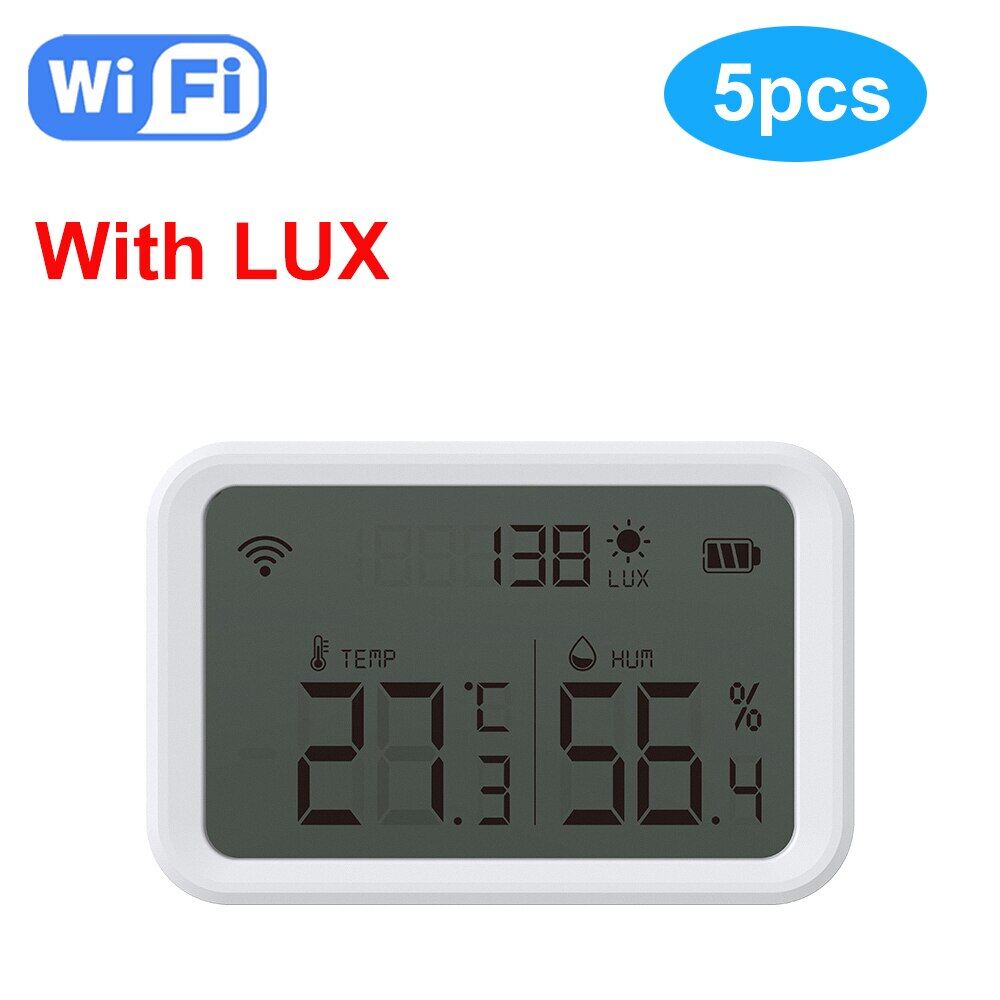 Tuya Wifi Zigbee อุณหภูมิความชื้น Sensor Lux เครื่องตรวจจับแสงในร่ม ...