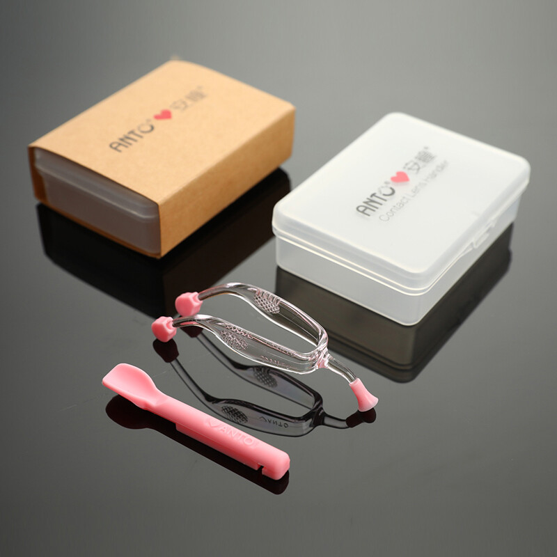 1Set Contact Lenses Inserter Remover Silicone Soft Tip Tweezer Stick ...