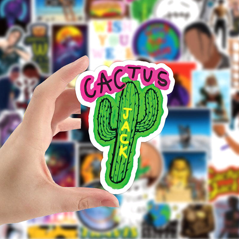 10 30 50pcs pack America Hip hop Pop Singer Travis Scott Lable Stickers ...