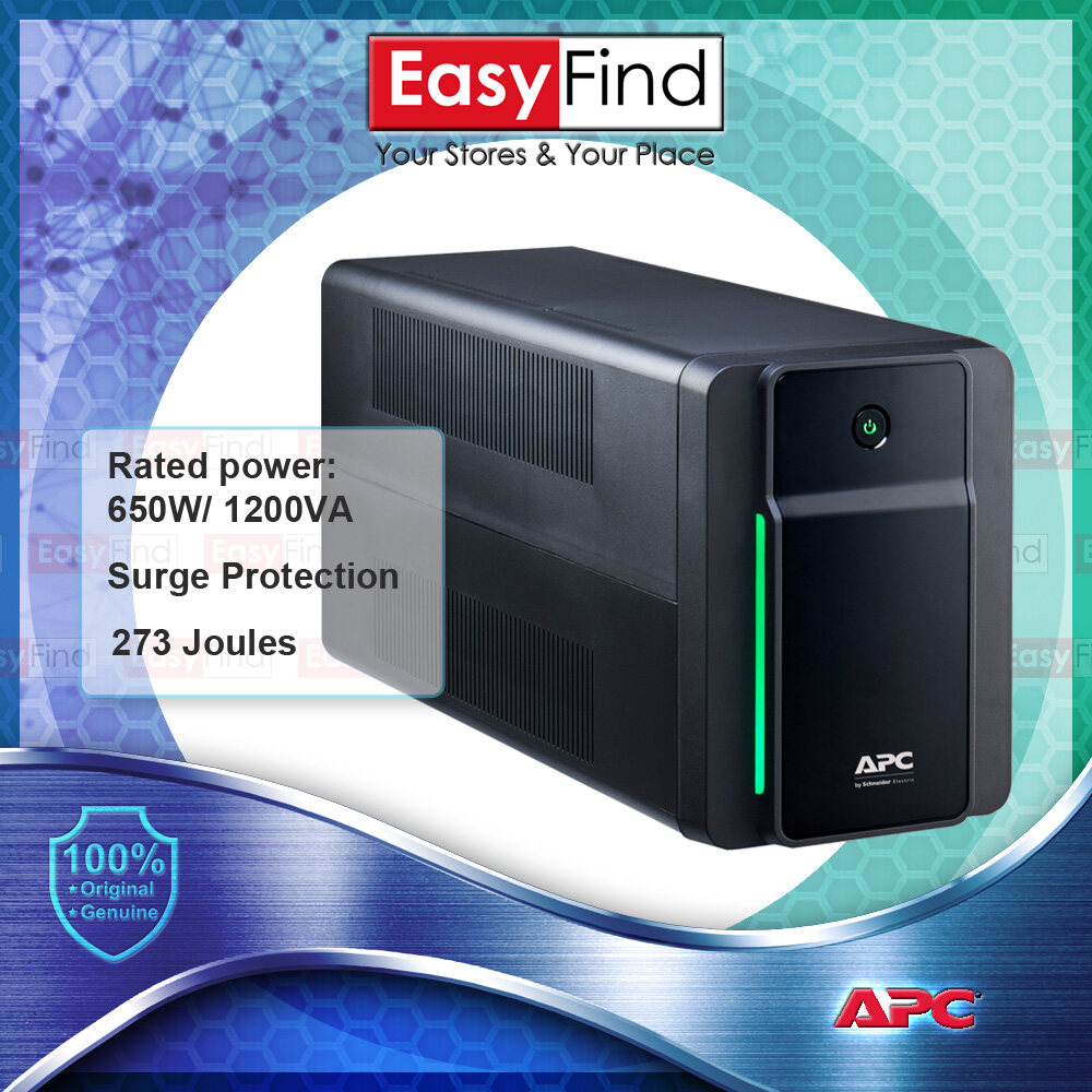 APC BX1200MI-MS Back-UPS 1200VA, 230V, AVR, Universal Sockets | Lazada