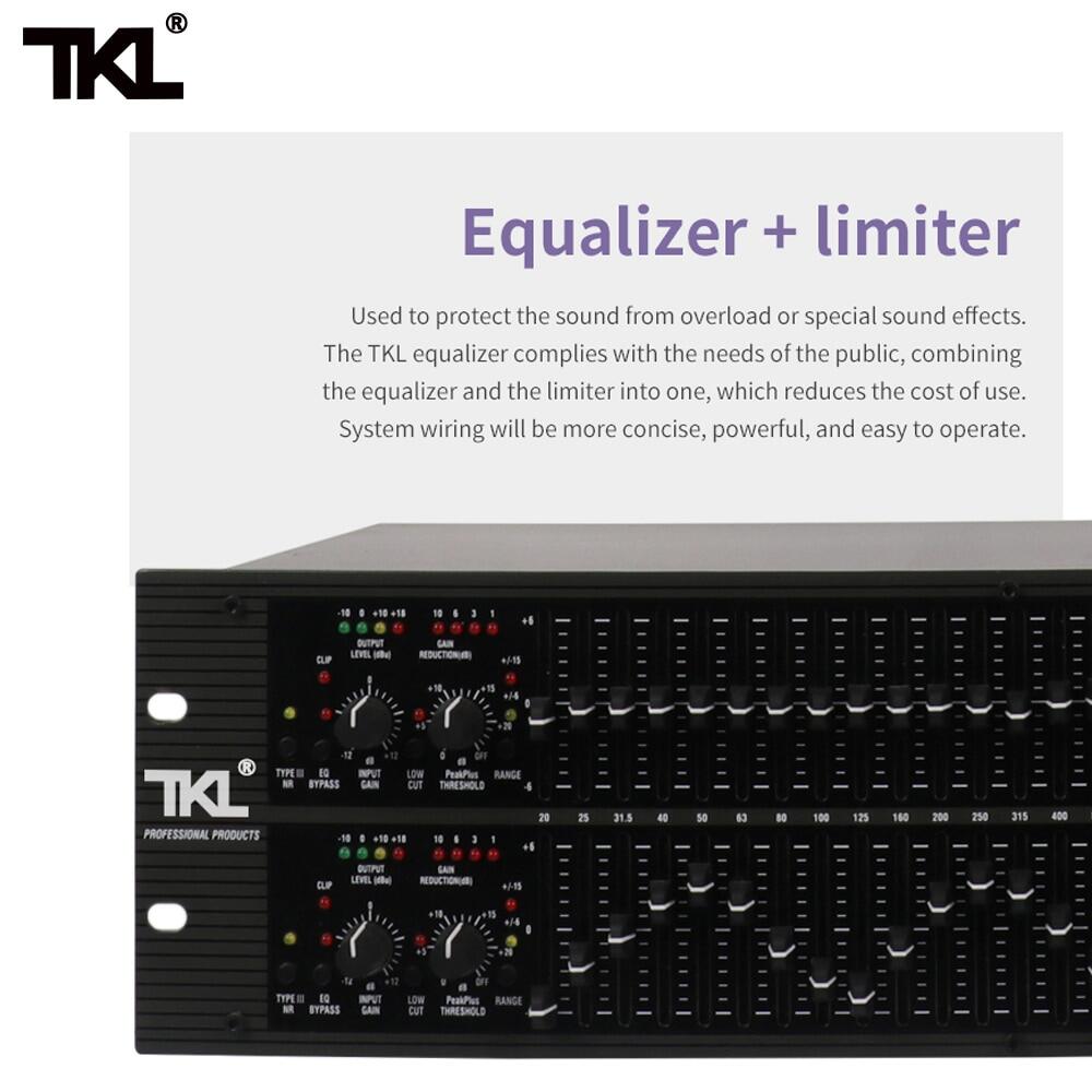 TKL 2231 Professional Equalizer EQ Balance Mixer 3U คู่เอฟเฟกต์ลดเสียง ...