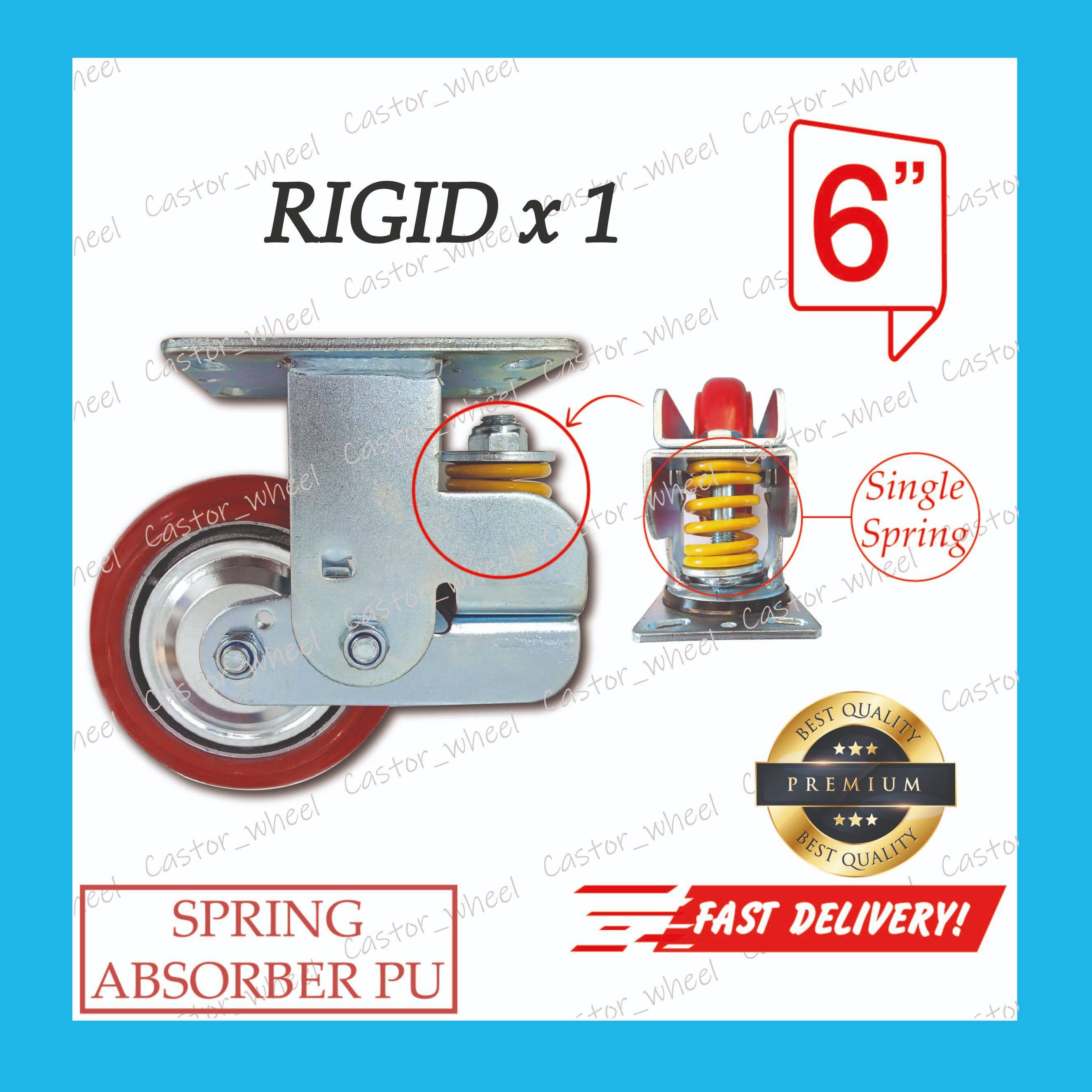 6'' (150) EXTRA HEAVY DUTY SPRING ABSORBER KOREAN PU ON CAST IRON ...