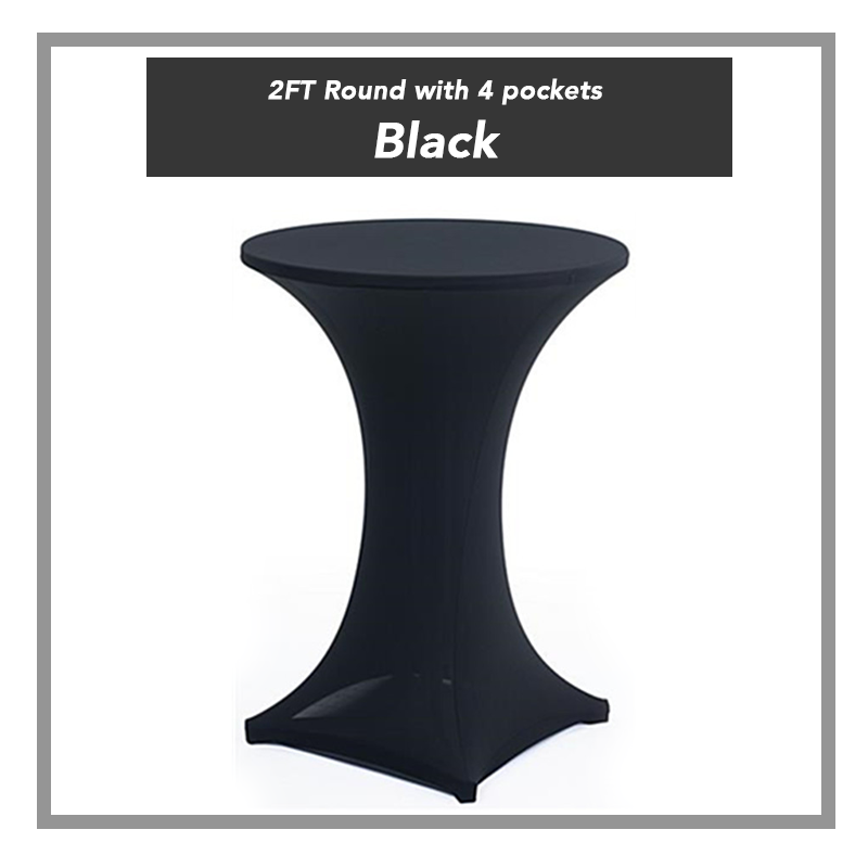 ACEVE DREAM READY STOCK 2 FT Round Cocktail Table Cloth Cover Elastic ...