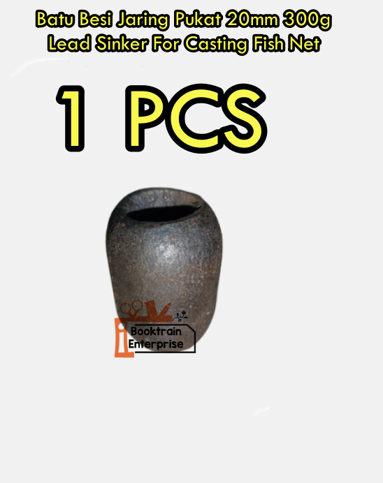 Batu Ladung Pancing Laut/Batu Besi Jaring Pukat 20mm 300G/Dasar Laut ...
