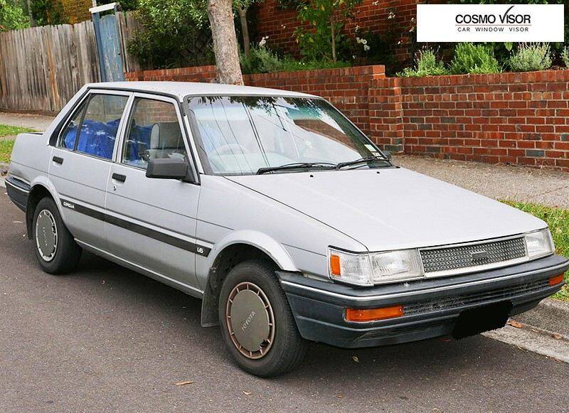 TOYOTA COROLLA AE80 LE/XL 84Y-87Y (SMALL FLAT 2.6″-3″) DOOR VISOR | Lazada