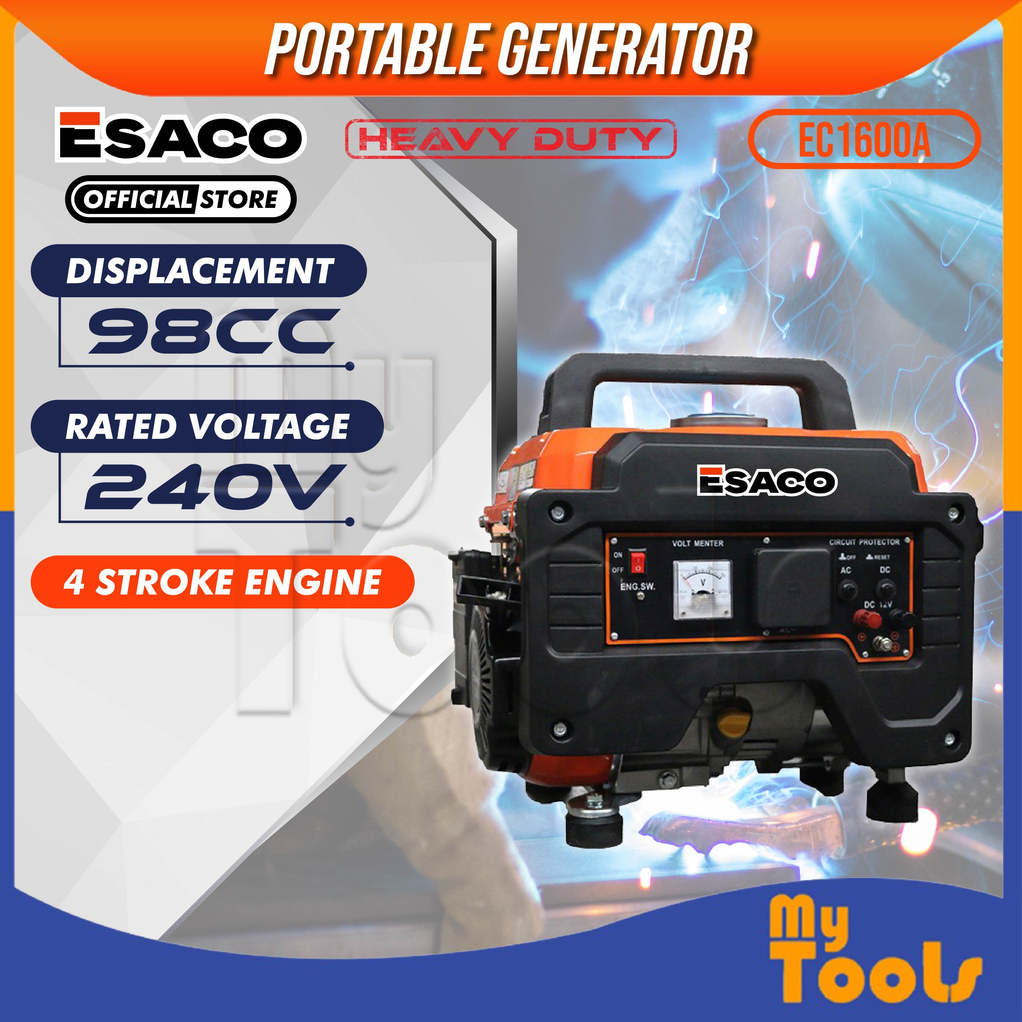 Esaco EC1600A Portable Four Stroke Petrol Generator 1000W | Lazada
