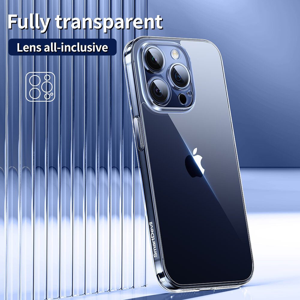 SmartDevil Transparent Glass Phone Case for iPhone 15 Pro max Case ...