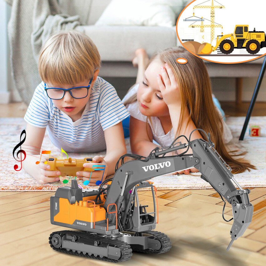 ในสต็อก3-In-1 Alloy Engineering RC Excavator With BallVolvo Licensed ...