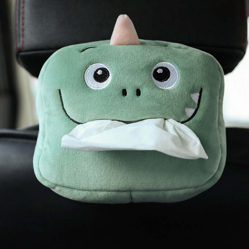 Cute Cartoon Car Tissue Box Plush Napkin Holder Universal Auto Home ...