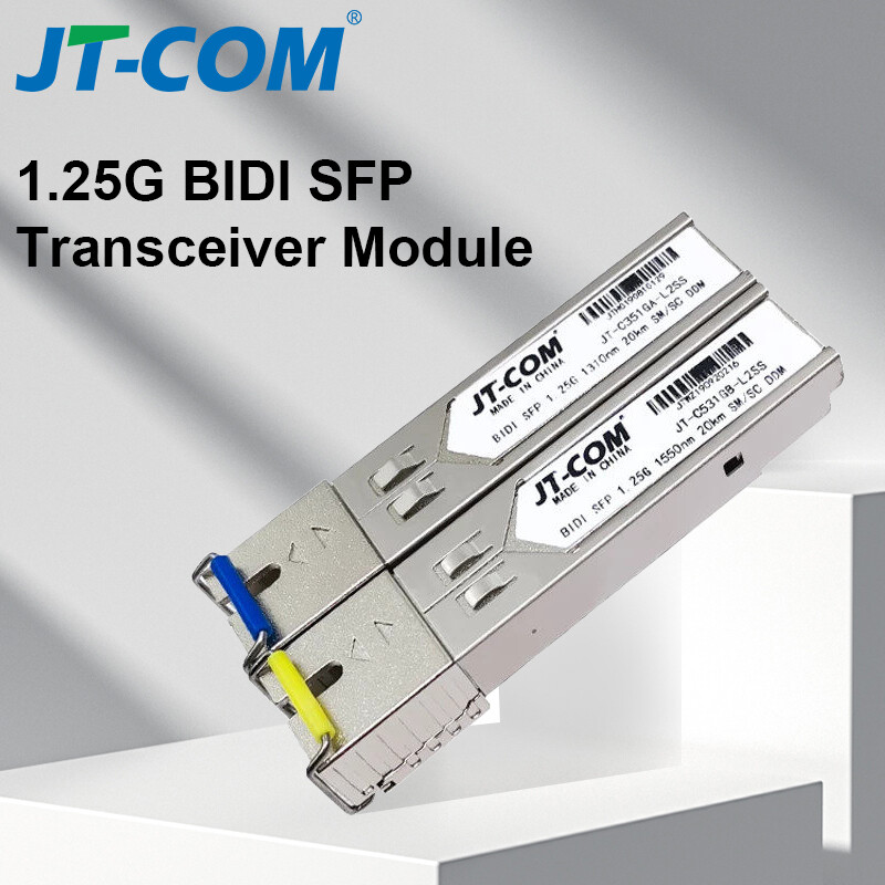 JT-COM 5 pair 1Gb BIDI SC 5KM/20KM SFP Module Gigabit Optical Single ...