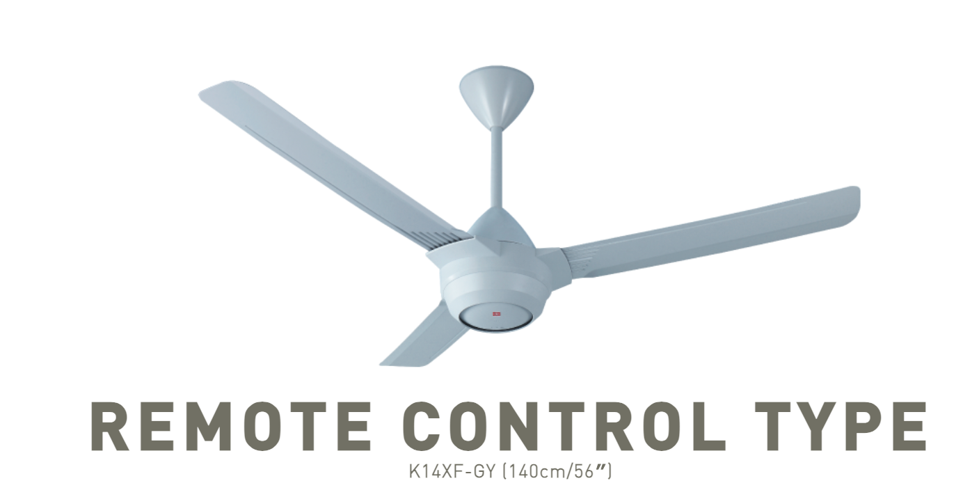 KDK K14XF REMOTE CONTROL CEILING FAN 3 BLADE K14XF-GY ( GREY ) / K14XF ...