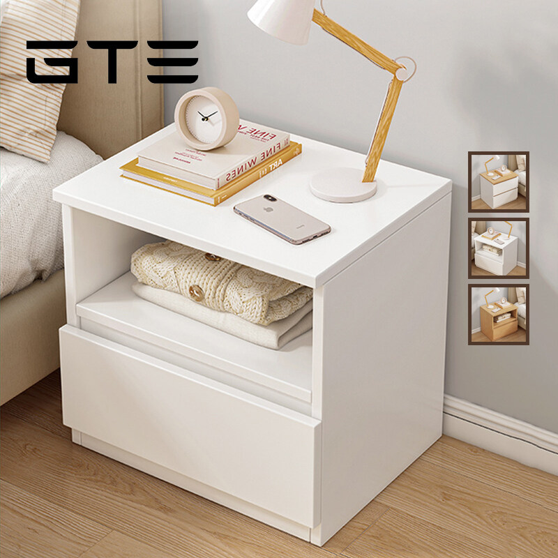 GTE 1/3 Drawers Bedside Table Simple Modern Small Storage Rental Room ...