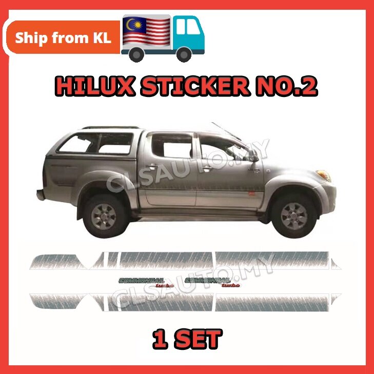 Toyota Hilux Sticker Body - Design 2 [Ready Stock] | Lazada