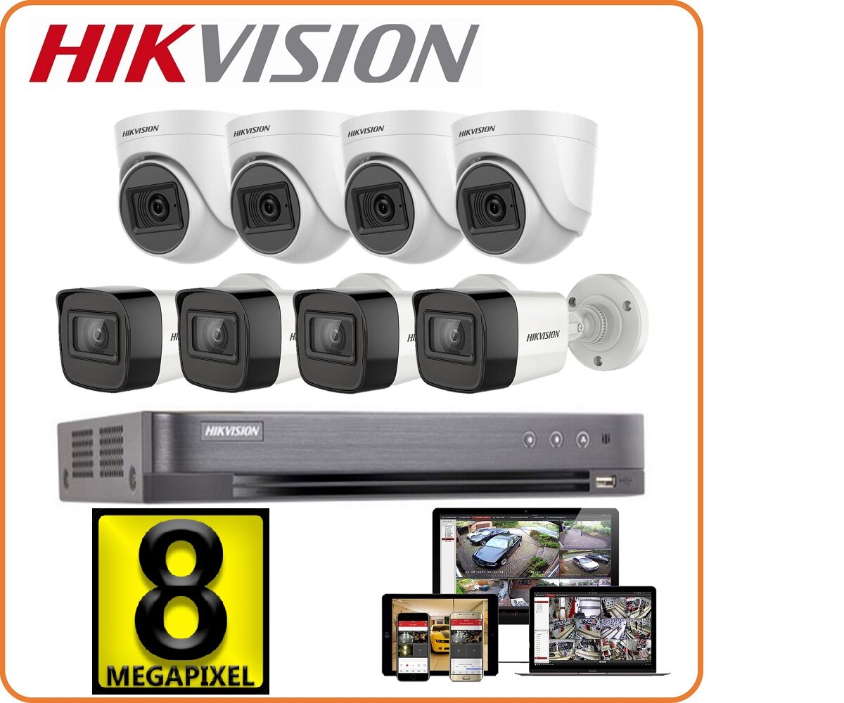 Hotdeal 4K 8MP Hikvision 8 Channel CCTV System With Camera - Hikvision ...