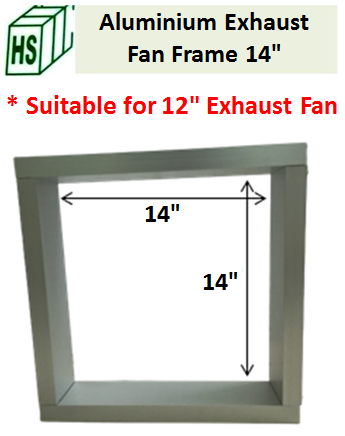 Heavy Duty Aluminium Exhaust Fan Frame 10"/ 12"/ 14" | Lazada