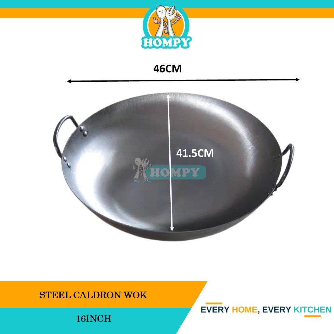 Steel Caldron Wok / Carbon Steel Wok/ Restaurant Wok/Big Wok / Kuali ...