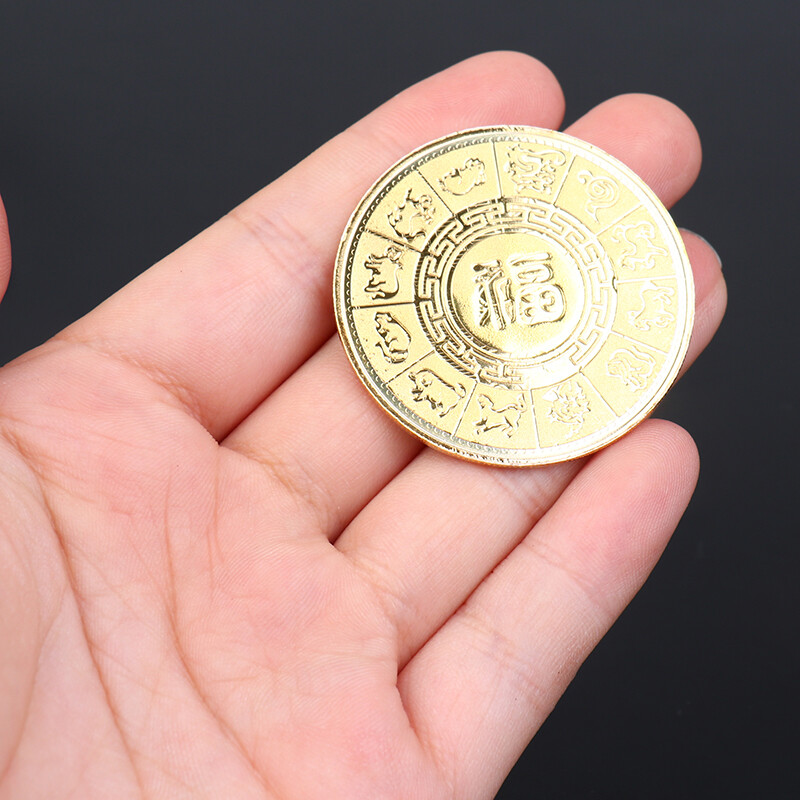 2021ปีใหม่เหรียญทอง12ราศีวัวเหรียญที่ระลึกสำหรับเป็นของขวัญของสะสม ...