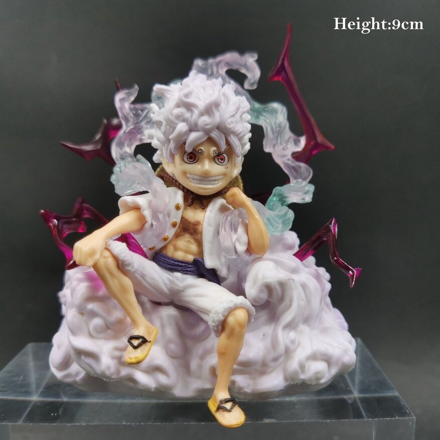 One Piece Gear 5th Gear 5 Luffy Action Figure Toy 海贼王坐姿五档路飞 9cm | Lazada