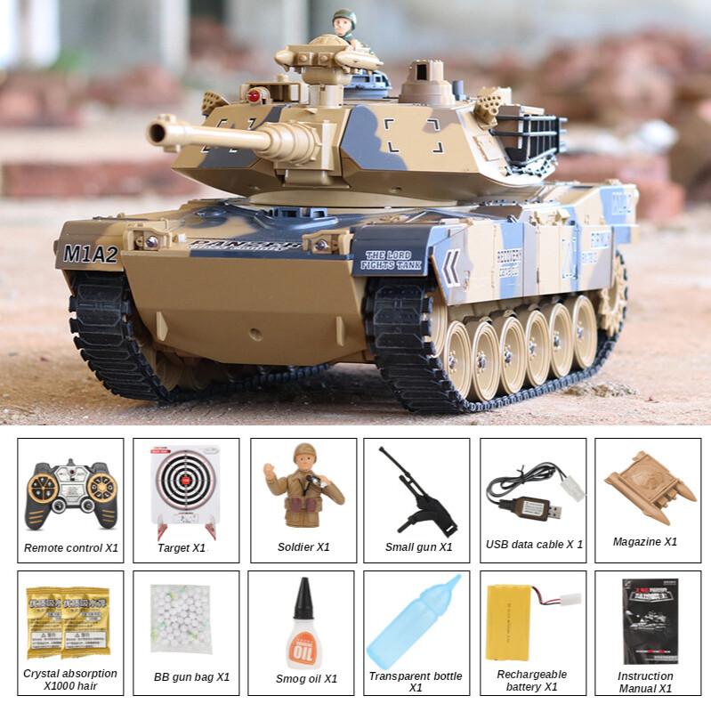 Military tanks, remote control alloy track type, combat tanks can fire ...