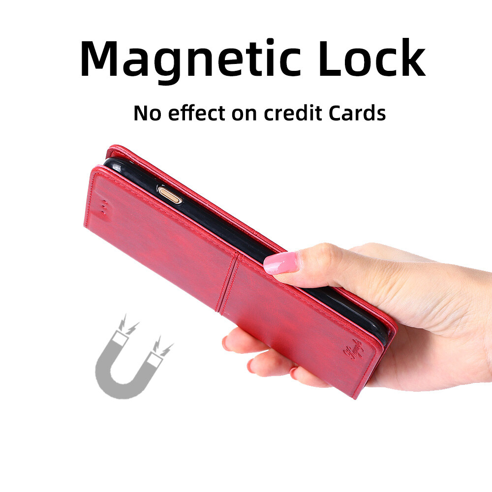 สำหรับ OPPO R15 Pro ปลอกกระเป๋าสตางค์หนังพลิกโทรศัพท์ Case + TPU ฝาครอบ ...