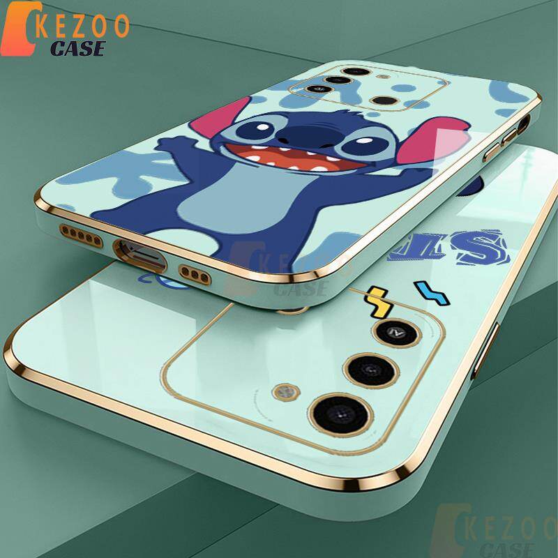 การชุบด้วยไฟฟ้า 6D เคสโทรศัพท์ Tecno Spark 8 8C 5 6 Air Pro Go 2020 ...