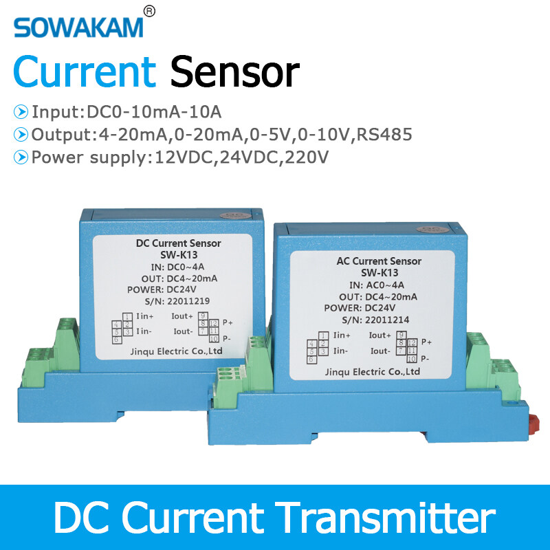 DC Current Transmitter DC0-10mA-10A Current Detection 4-20mA 0-20mA 0 ...
