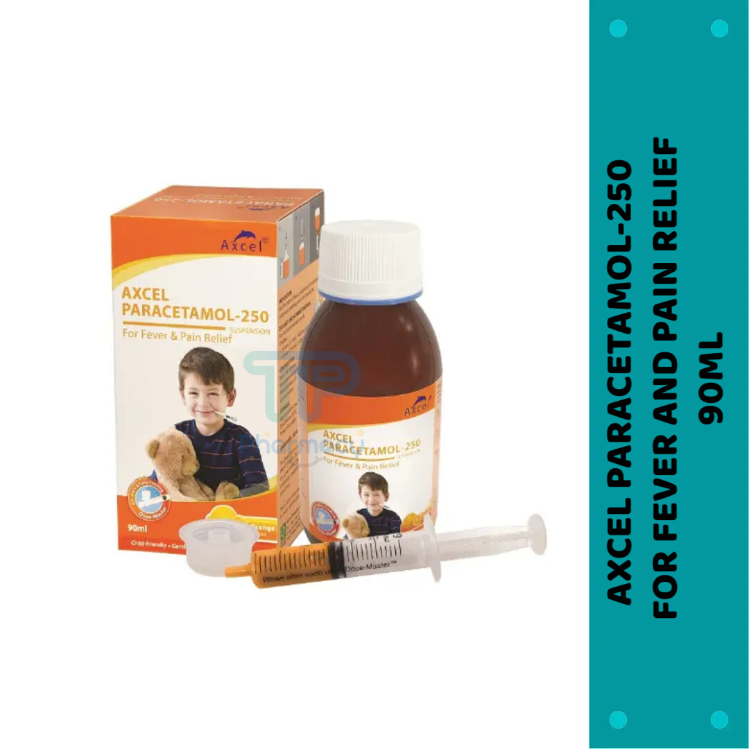 AXCEL PARACETAMOL-250 SUSPENSION ORANGE FLAVOUR 90ML | Lazada