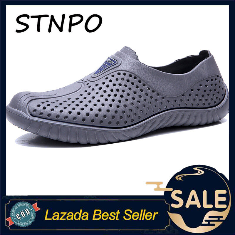 STNPO รองเท้าแตะผู้ชาย,รองเท้าลำลอง Eva Ringan Selipar Pantai-Slip ...