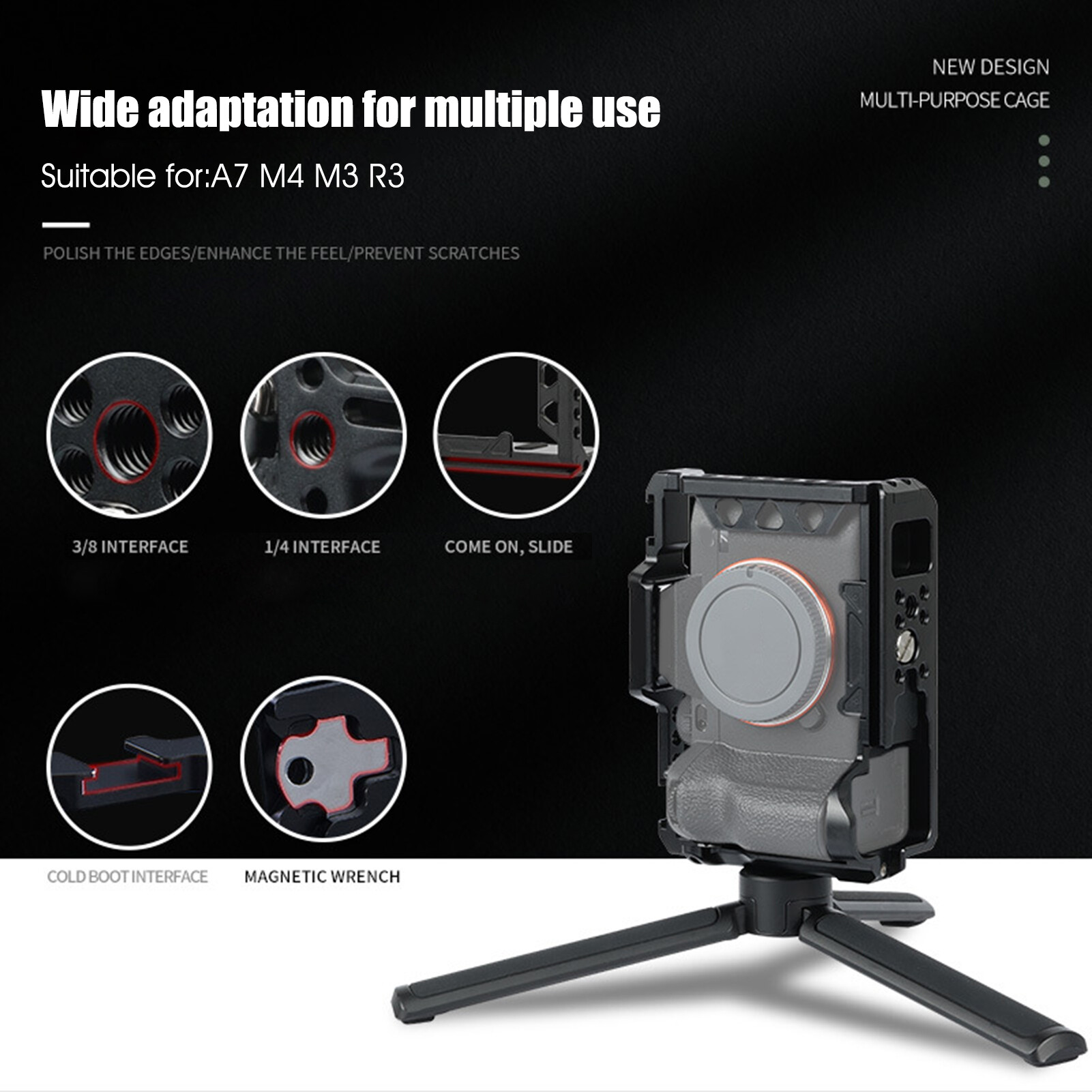 CozyySpace Camera Cage Strong Bearing Capacity Anti-scratch Quick ...