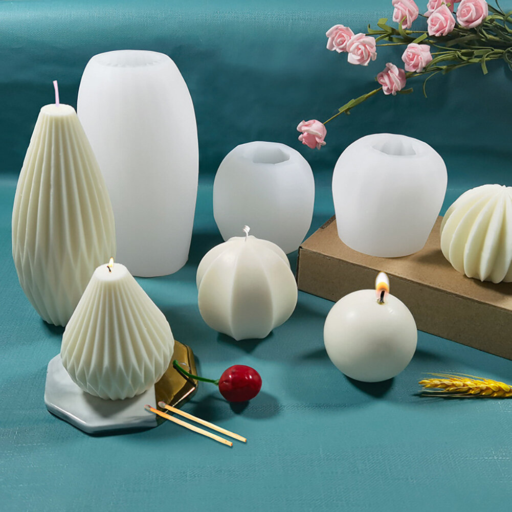 BETOP Silicone Candle Making Mold DIY 3D Shape Resin Epoxy Soap Candle ...