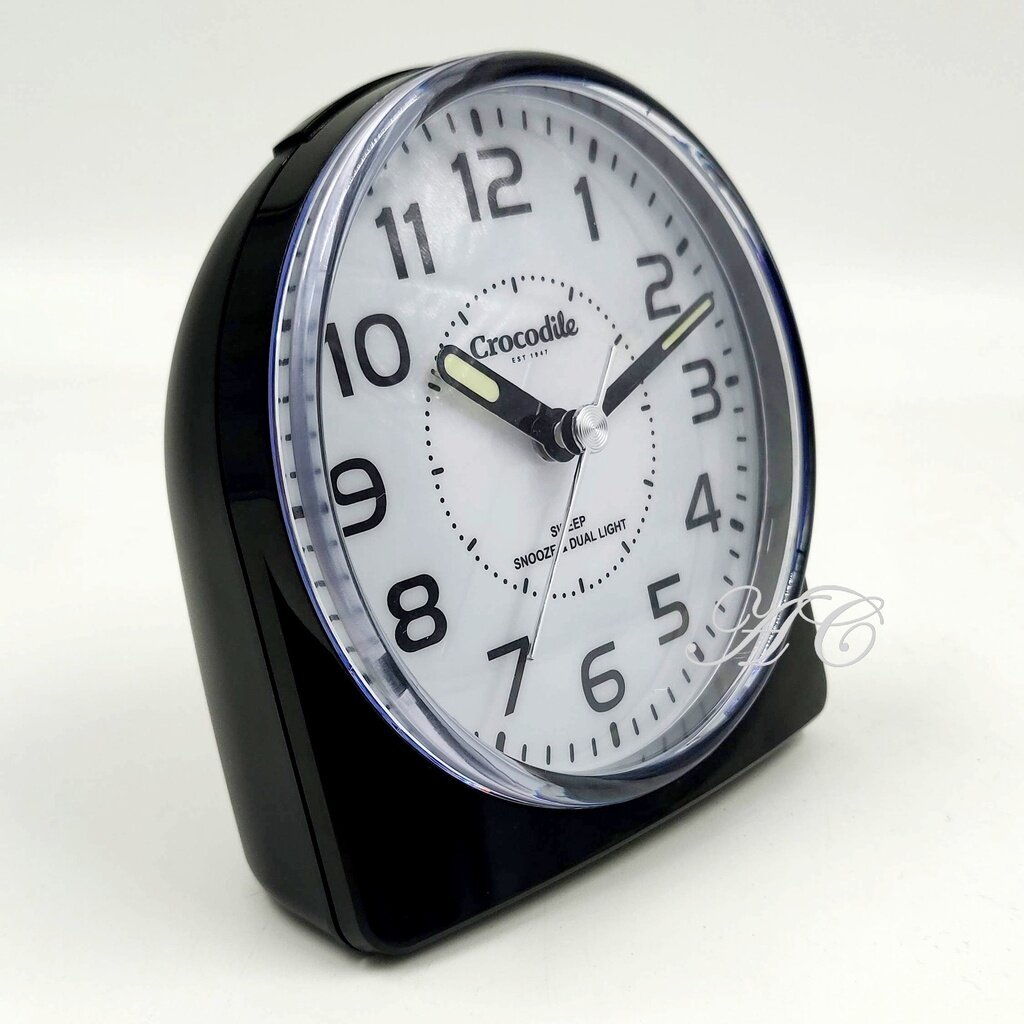 100% ORIGINAL CROCODILE Sweep Beep Light Snooze Alarm Table Desk Clock ...