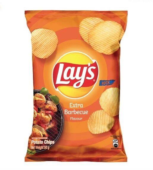 Lay's Potato Chips Extra Barbecue Flavour Snack/Jajan 50G | Lazada