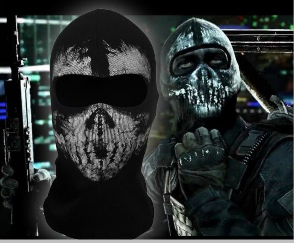 SzBlaZe Brand COD Ghosts Print Cotton Stocking Balaclava Mask Skullies ...