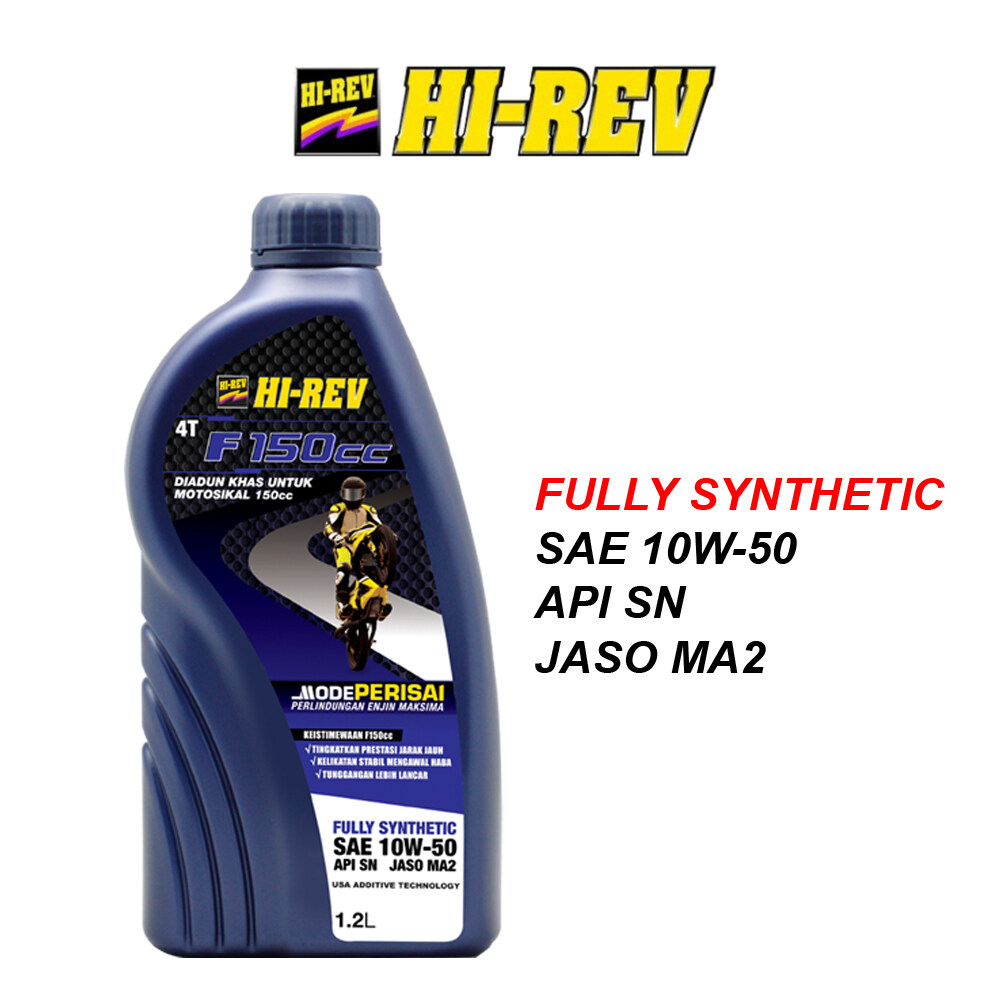 [1.2 LITER] HI-REV ENGINE OIL- FULLY SYNTHETIC SEMI SYNTHETIC - SESUAI ...