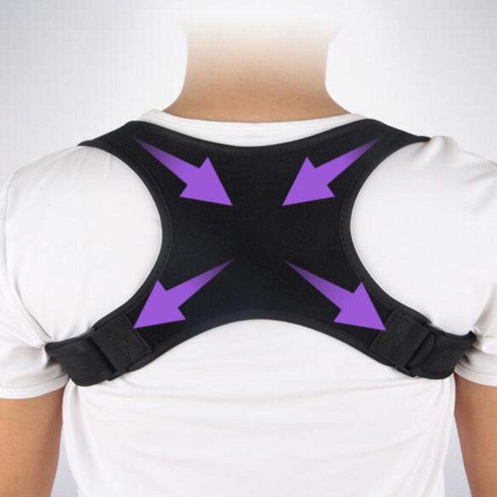 Posture Corrector Adjustable Back Support Belt Spine Back Shoulder ...