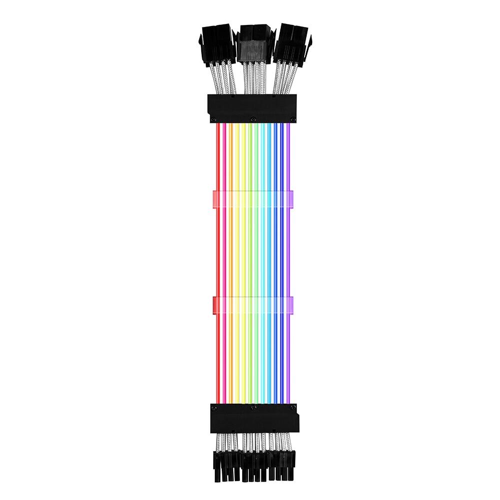 ตัวต่อกำลังไฟ PSU RGB ATX 24 Pin GPU 8 Pin Triple Streamer PCIE 6 ...