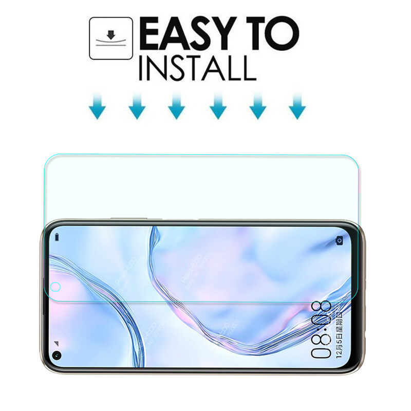 3Pcsคลุมทั้งหมดHoleกระจกเทมเปอร์สำหรับHuawei Nova 7i 7se 7 6se 5T 5z 5i Pro 4e Y6P Y7P 2020 ...