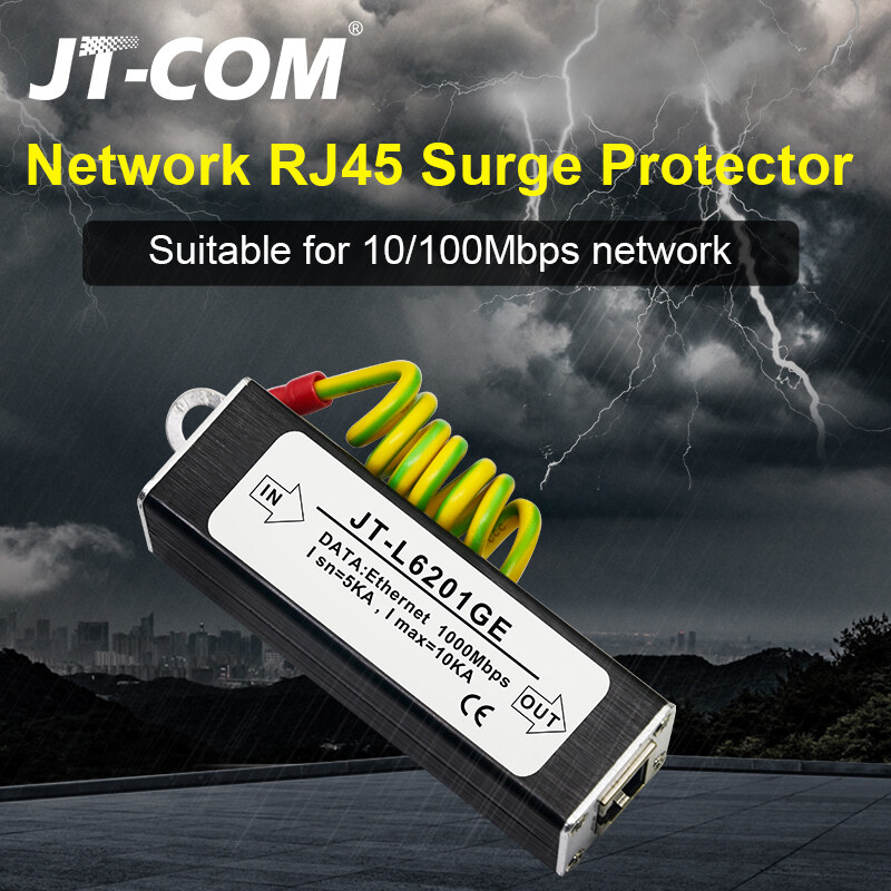 JT-COM Network RJ45 Surge Protector Protection device Lightning ...