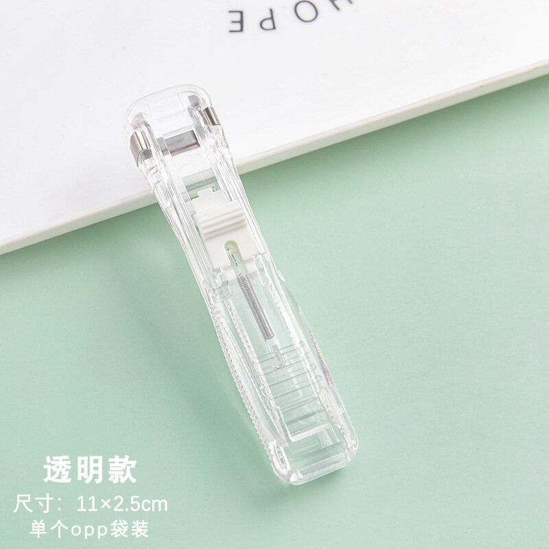 ezstationery Ready Stock Transparent Reusable Clip Push Clamp Staple ...